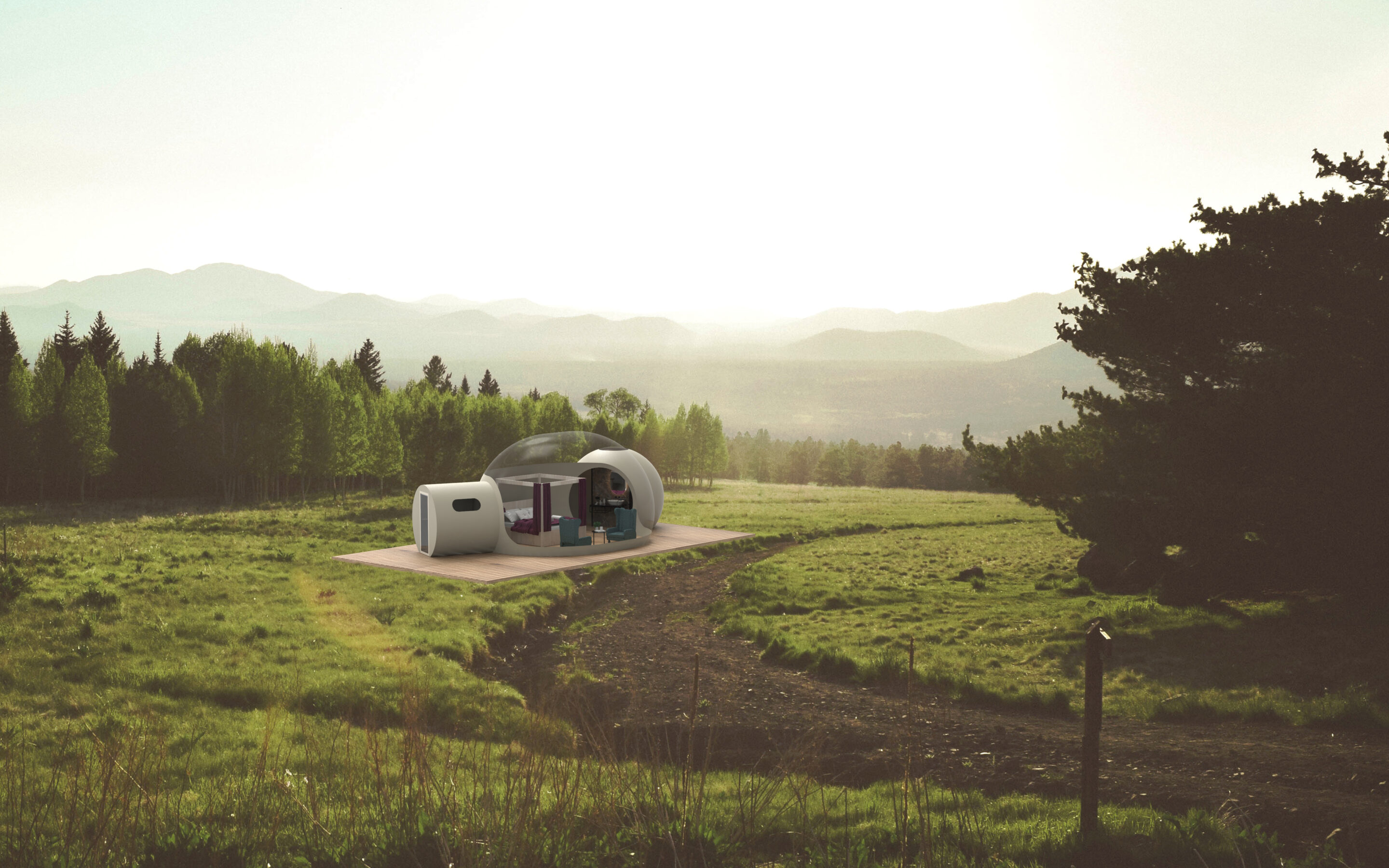 Suite Wide 5x6m Model | Manufacture of Bubble Rooms
